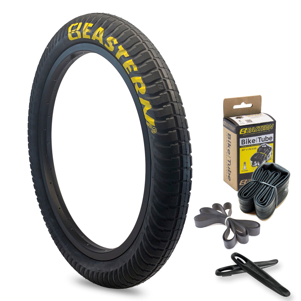 Curb Monkey 20" Tire & Tube Repair Kit - Black/Yellow – Eastern Bikes